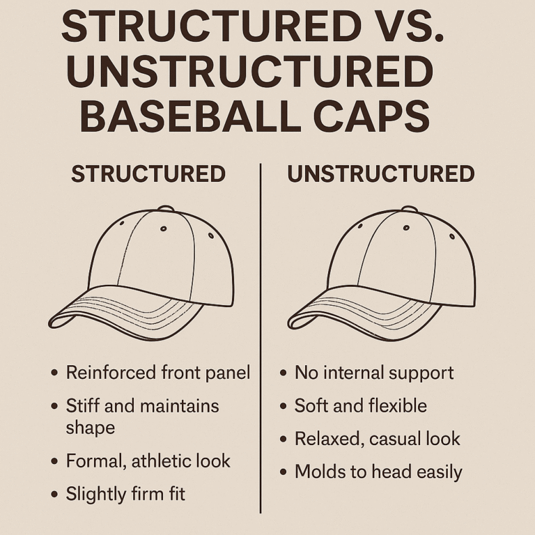 Structured vs Unstructured Baseball Caps - Sumkcaps