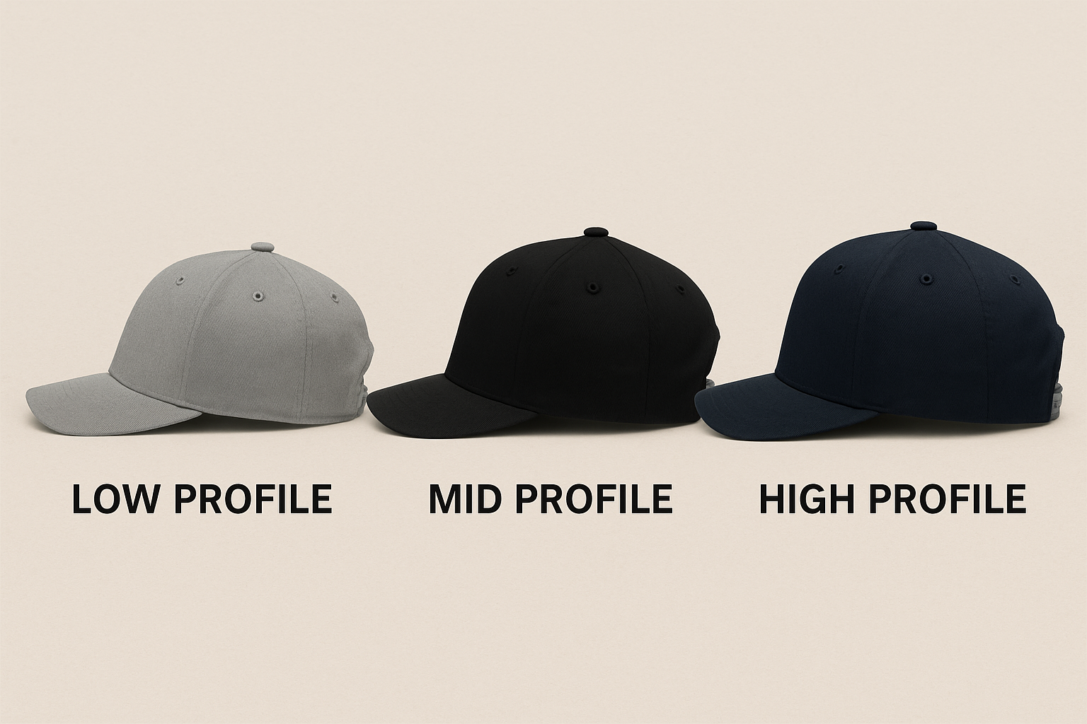 Low Profile vs. Mid Profile vs. High Profile Hats - Sumkcaps